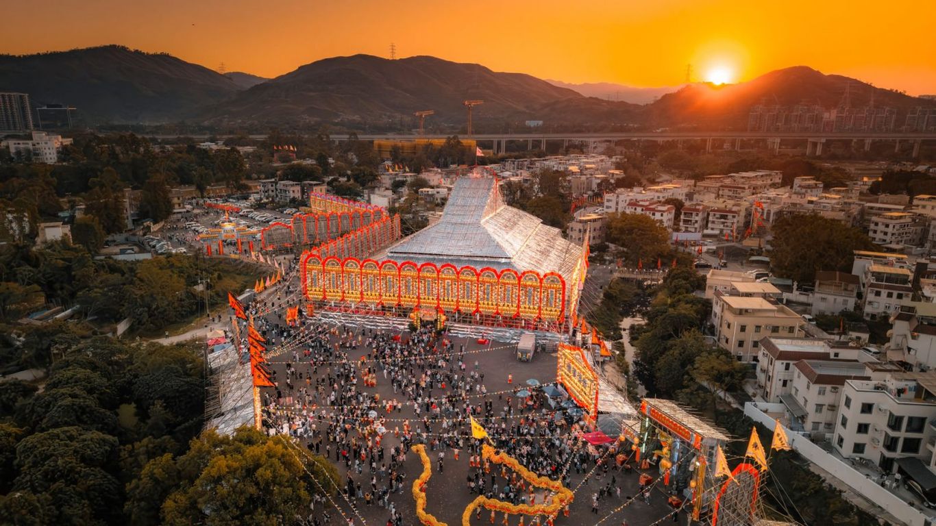 Hong Kong's Kam Tin sets record for world's largest bamboo altar ...