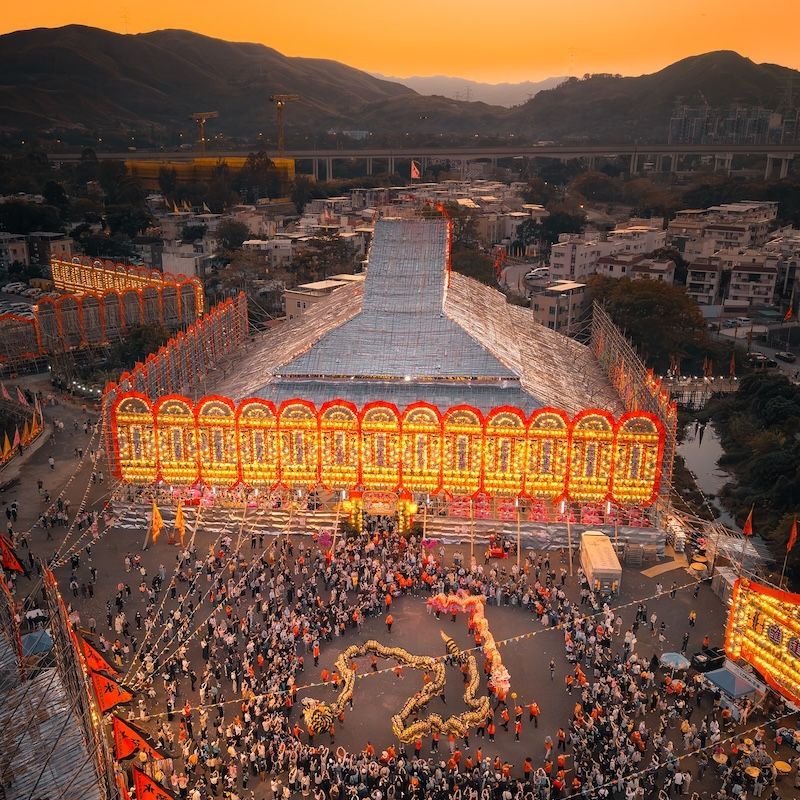 Hong Kong's Kam Tin sets record for world's largest bamboo altar ...