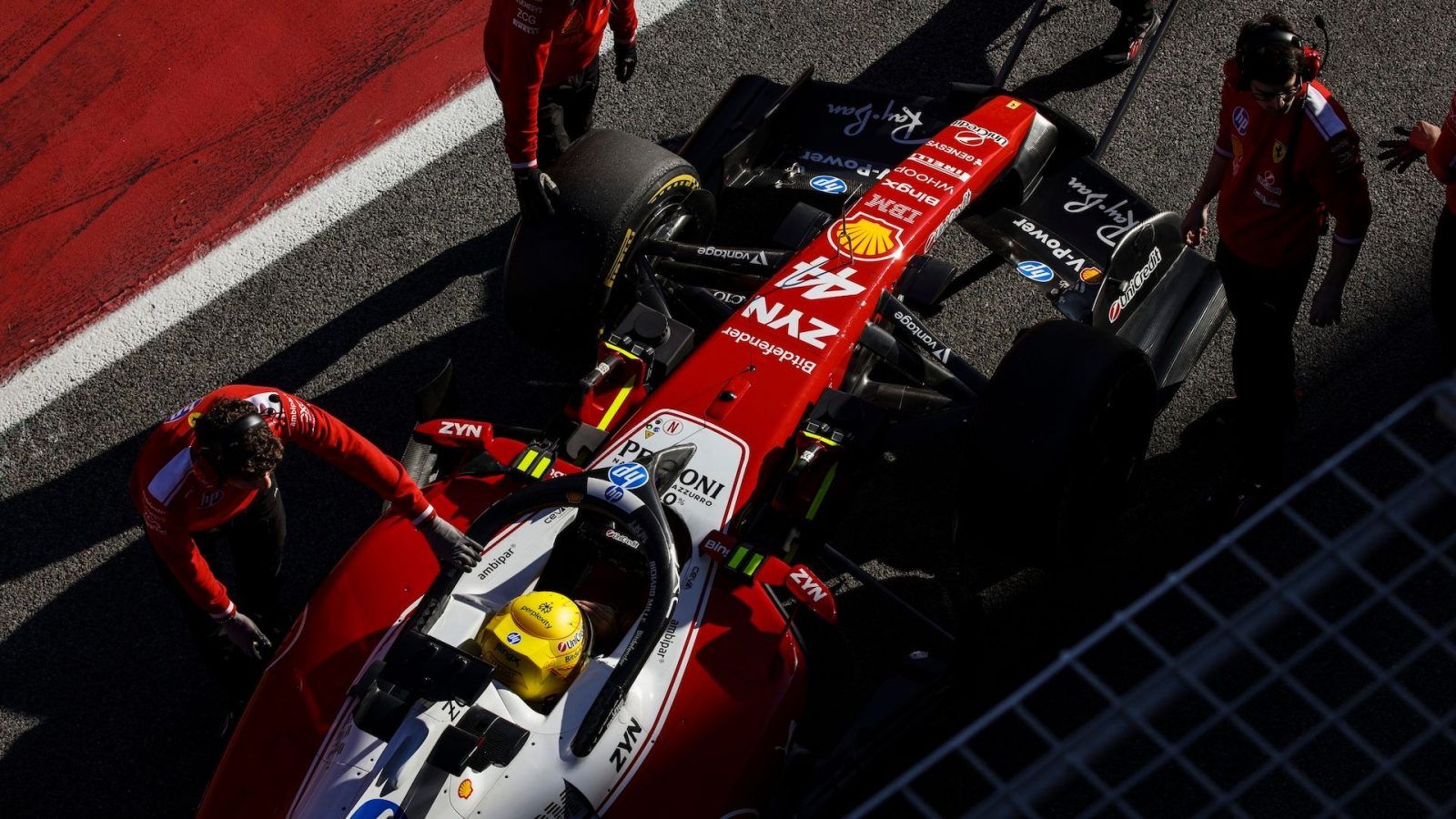 Ferrari s Lewis Hamilton Fastest At F1 Barcelona Shakedown