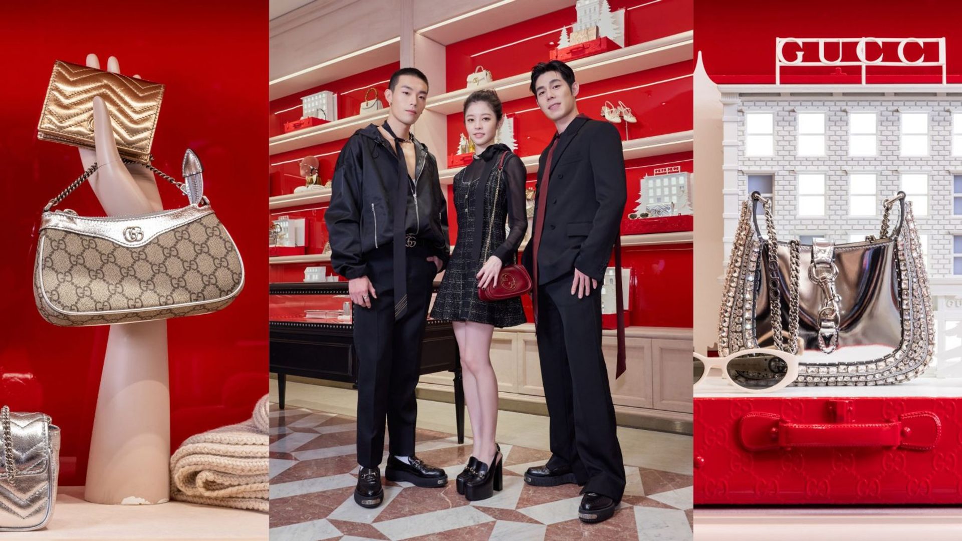 Gucci Gift 系列重點單品推薦！《影后》班底詹懷雲、牧森、詹子萱以紅黑銀三色巧搭聖誕造型 | Prestige Online - Taiwan