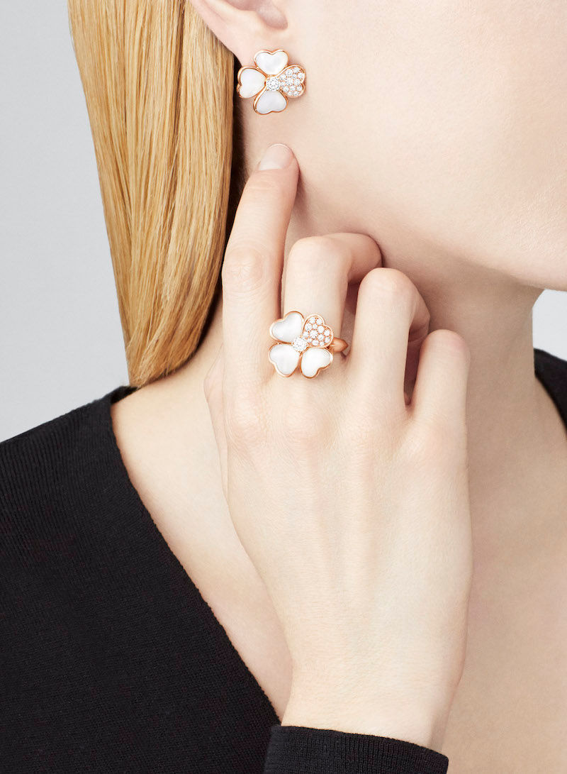 Flowers bloom in black and white for Van Cleef's Cosmos Collection