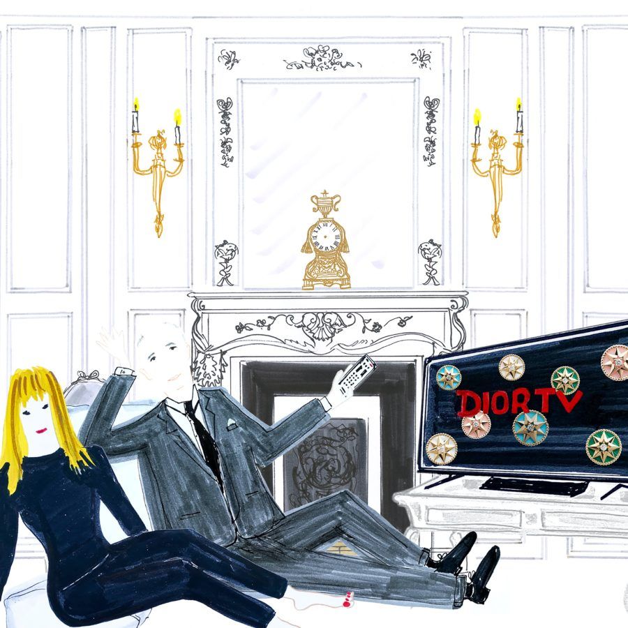 Dior Unveils Victoire De Castellane Sketches Of Dior Rose Des Vents