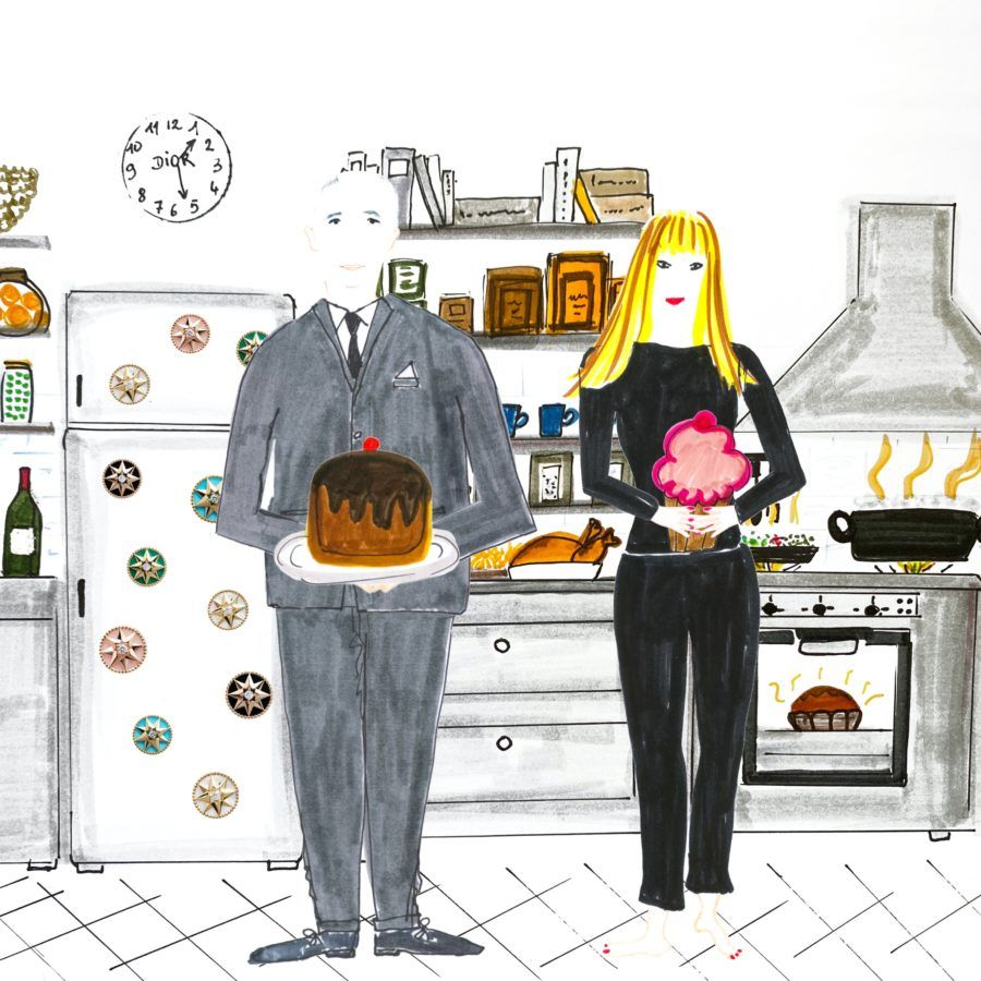 Dior Unveils Victoire De Castellane Sketches Of Dior Rose Des Vents
