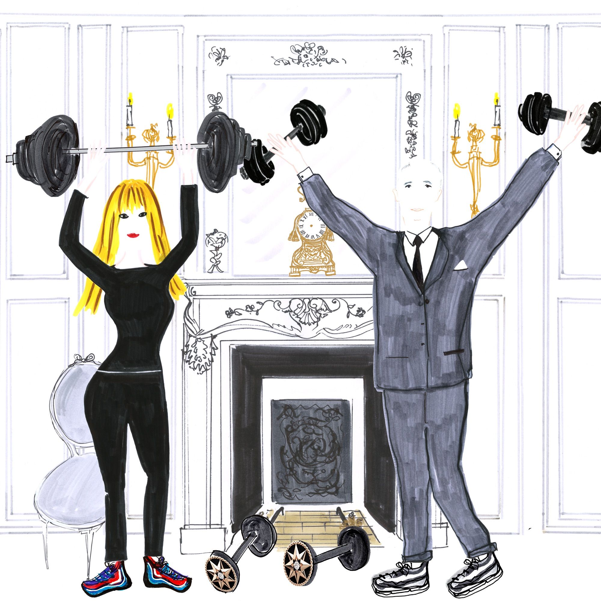 Dior Unveils Victoire De Castellane Sketches Of Dior Rose Des Vents
