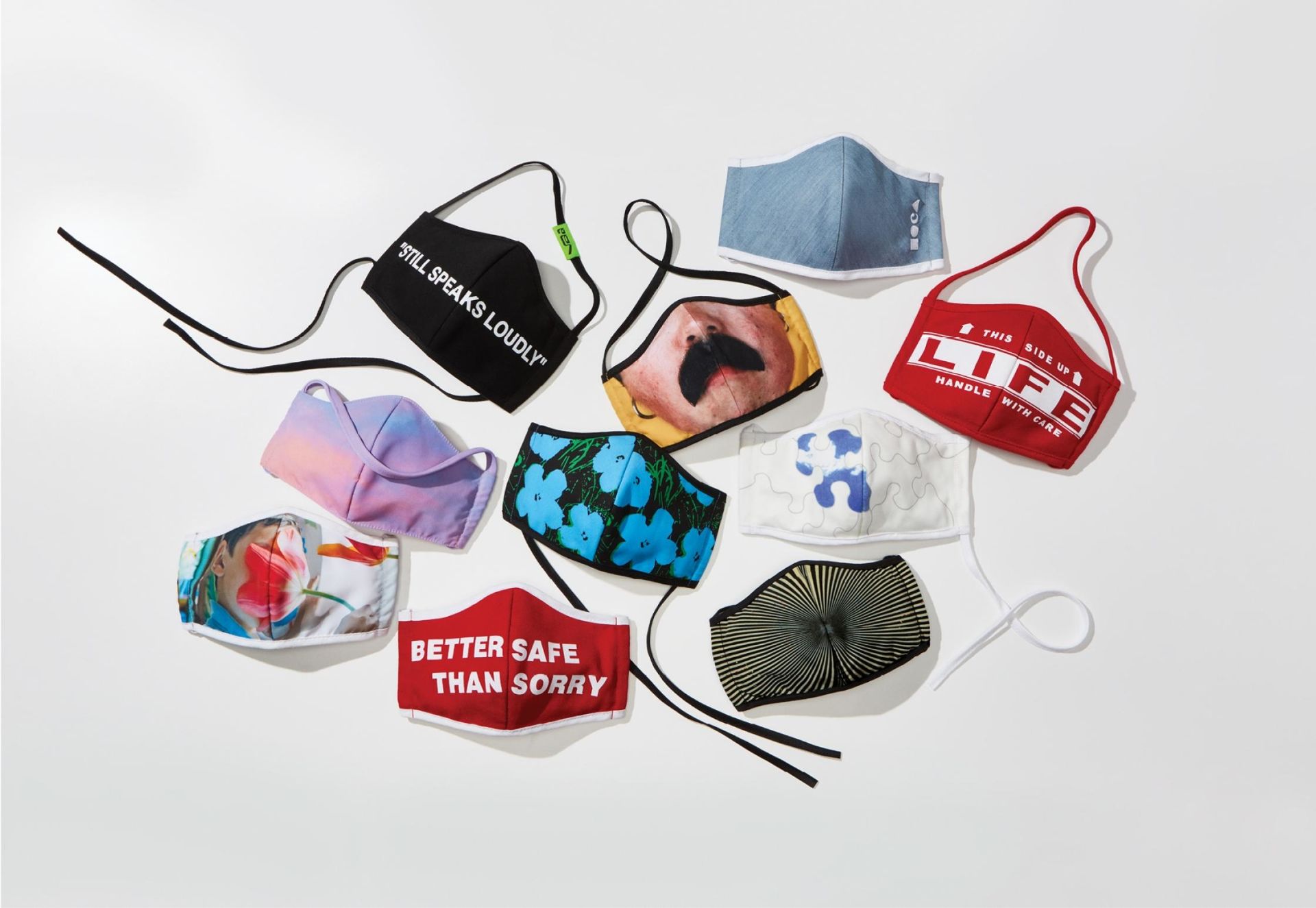 Virgil Abloh and Alex Israel Design Face Masks for MOCA