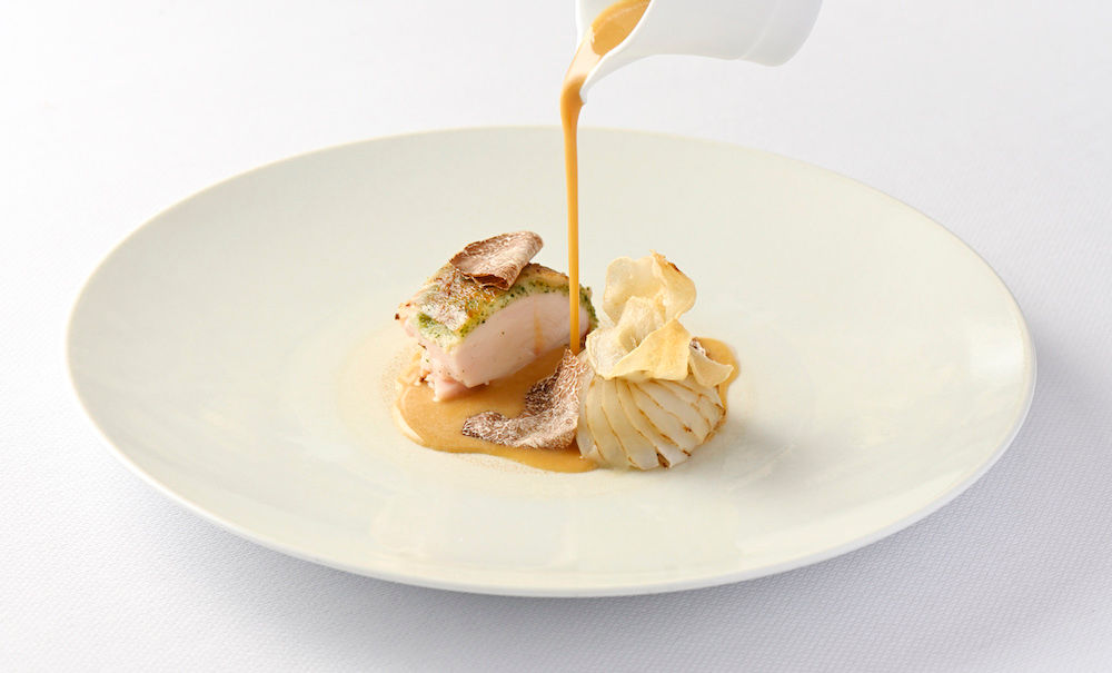 Tasting Alba White Truffle by Chef Arnaud Dunand Sauthier at Le Normandi