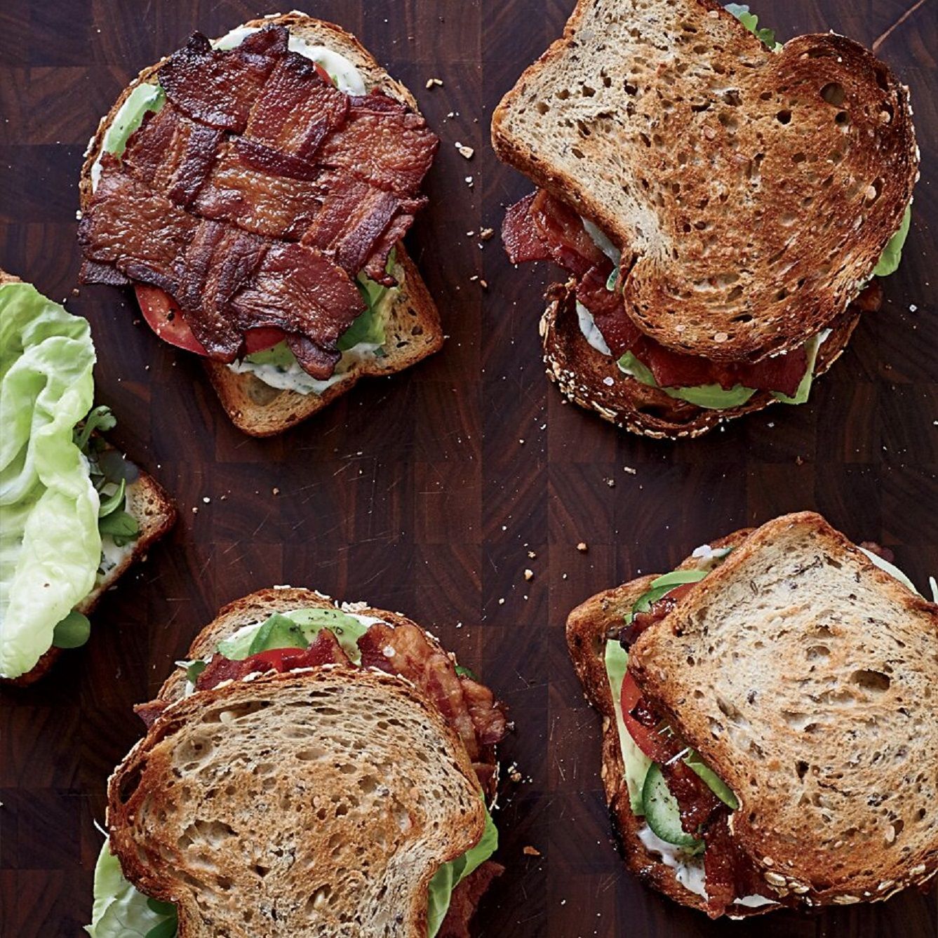 How to Make Bacon Lattices for These Delicious BLTs
