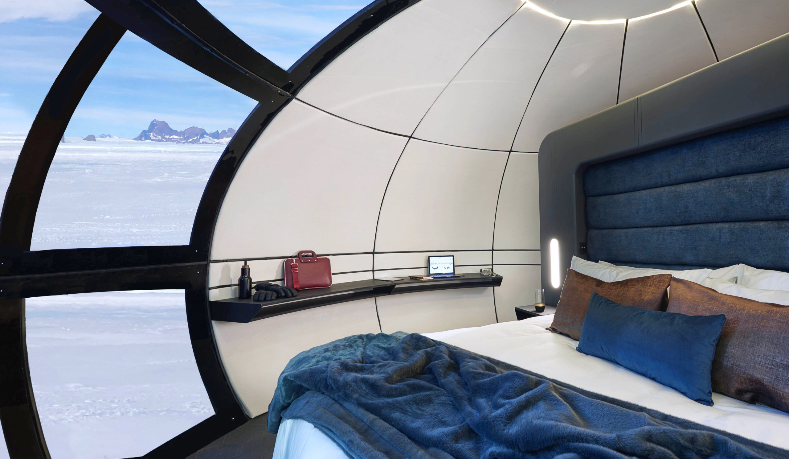 Echo, a luxury camp in Antarctica, is inspired by space exploration