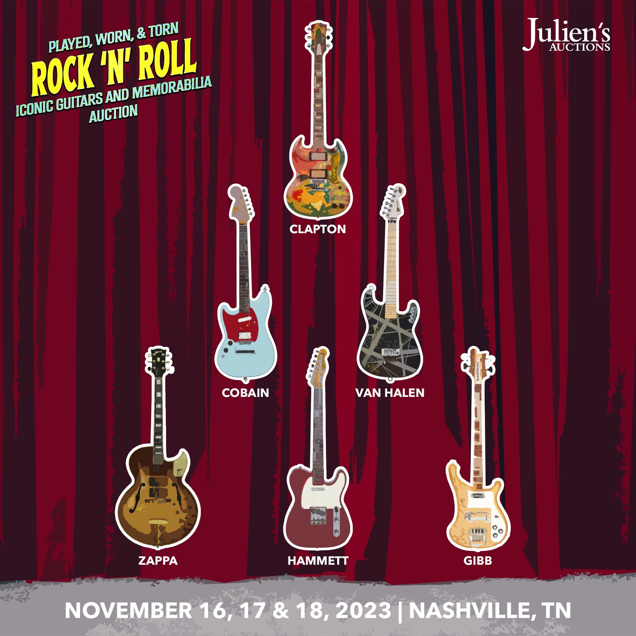 Iconic Rock 'N' Roll Memorabilia is Going up for Auction this November