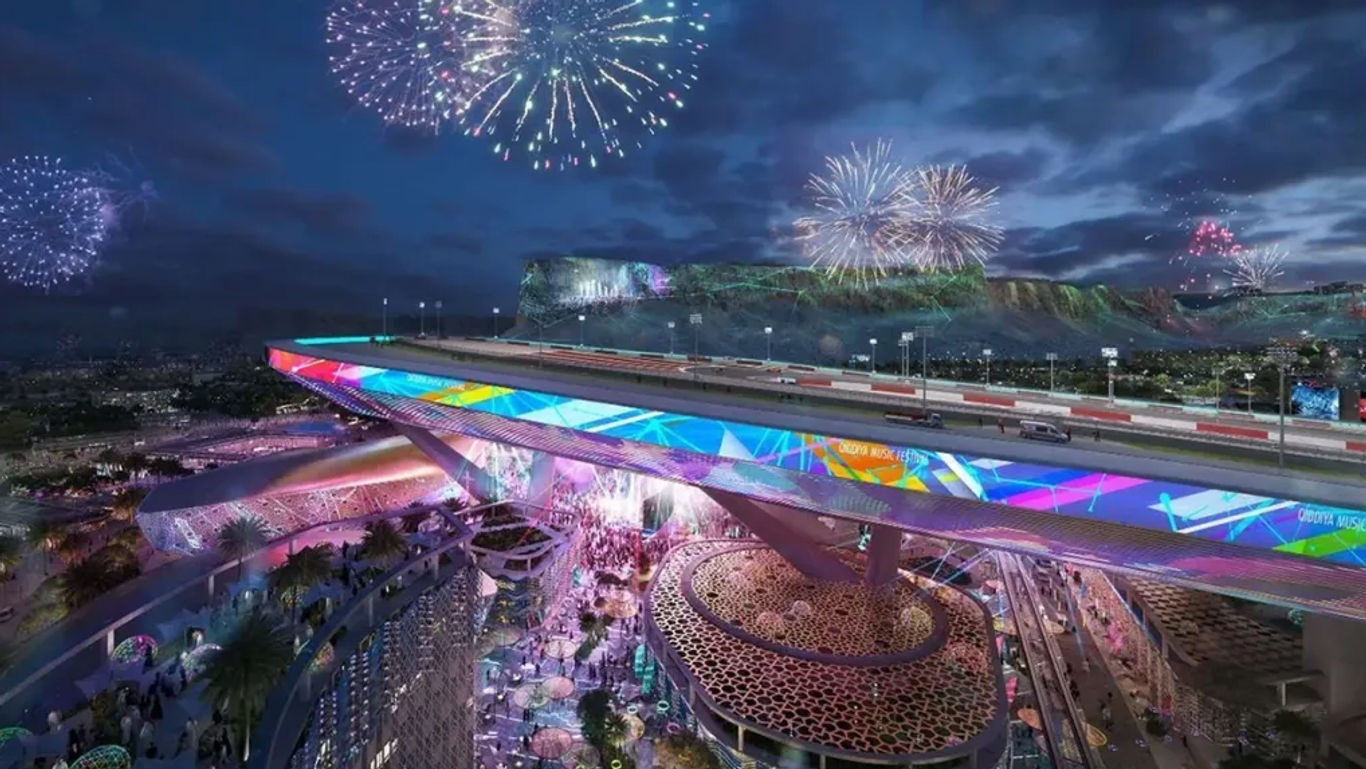 Saudi Arabia’s Qiddiya Speed Track Looks Straight Out of a Movie