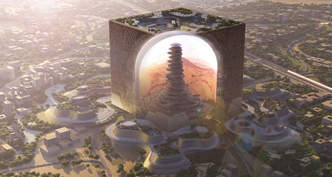 Riyadh has started building the Mukaab, the largest building in the world
