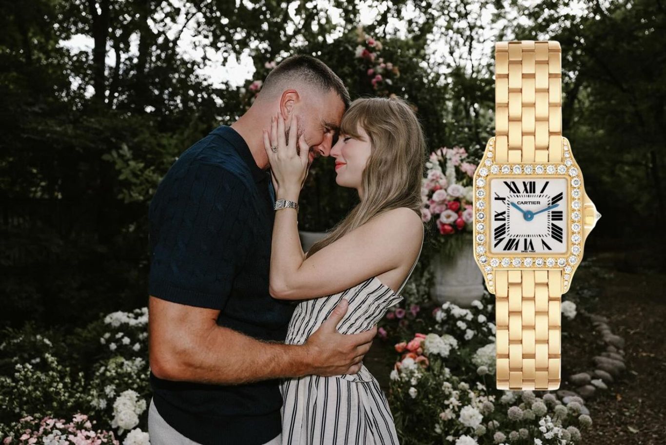 A Closer Look at Taylor Swift’s Cartier Diamond Engagement Watch