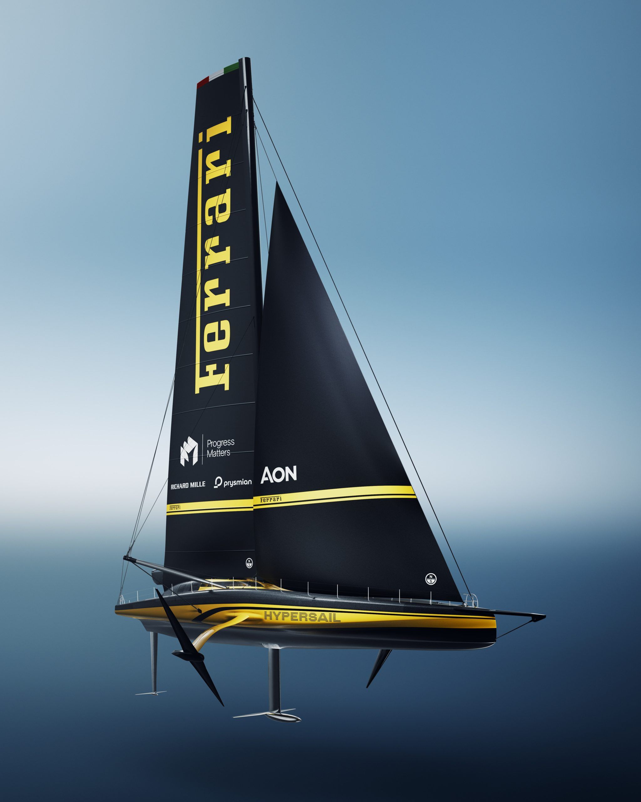 Ferrari Hypersail Reveals Its Striking Livery