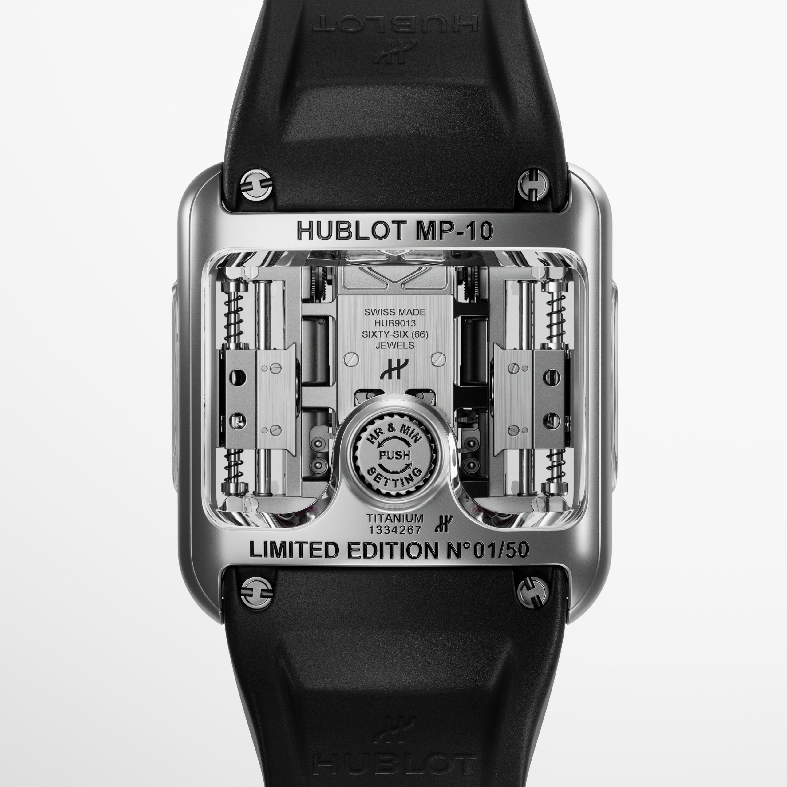 Close Up: Hublot's MP-10 Tourbillon Weight Energy System Titanium