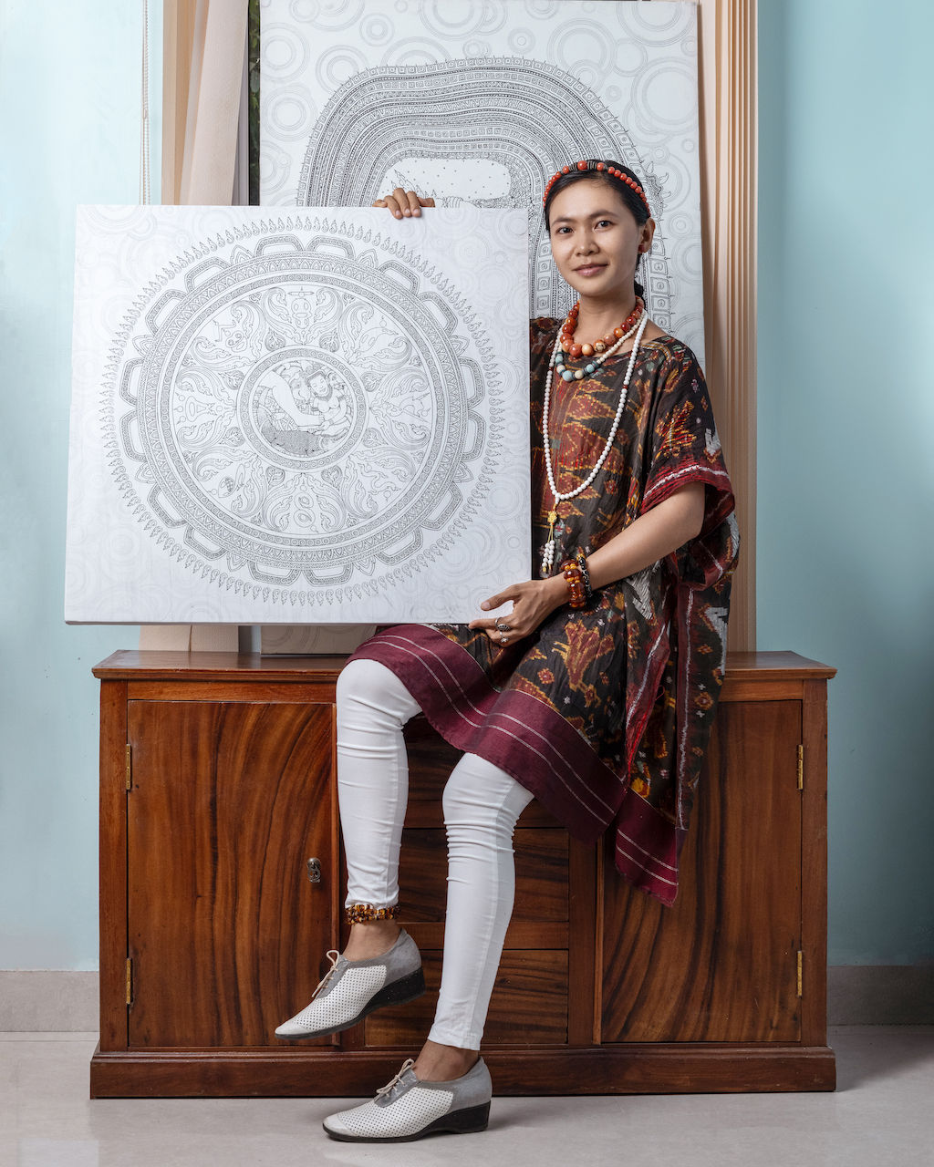 Keosocheat Koem, a trailblazing artist hailing from Kampot