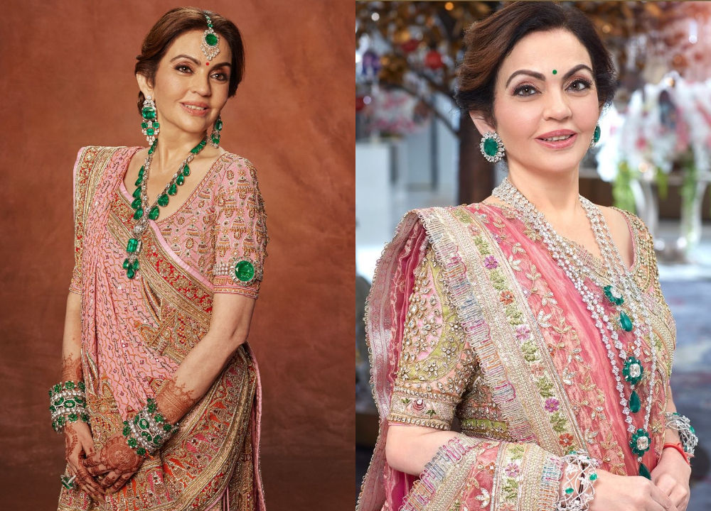 Nita Ambani and Others Dazzle in Emerald Jewellery at Ambani Wedding